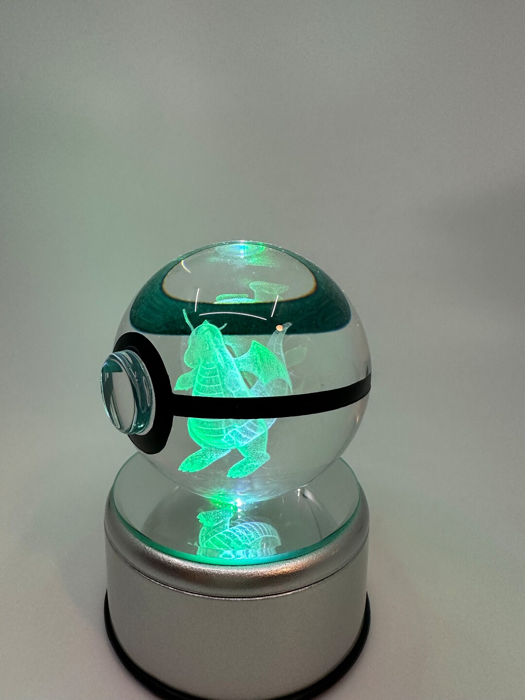 Crystal Pokeball With Rotating Base 80MM - Etsy