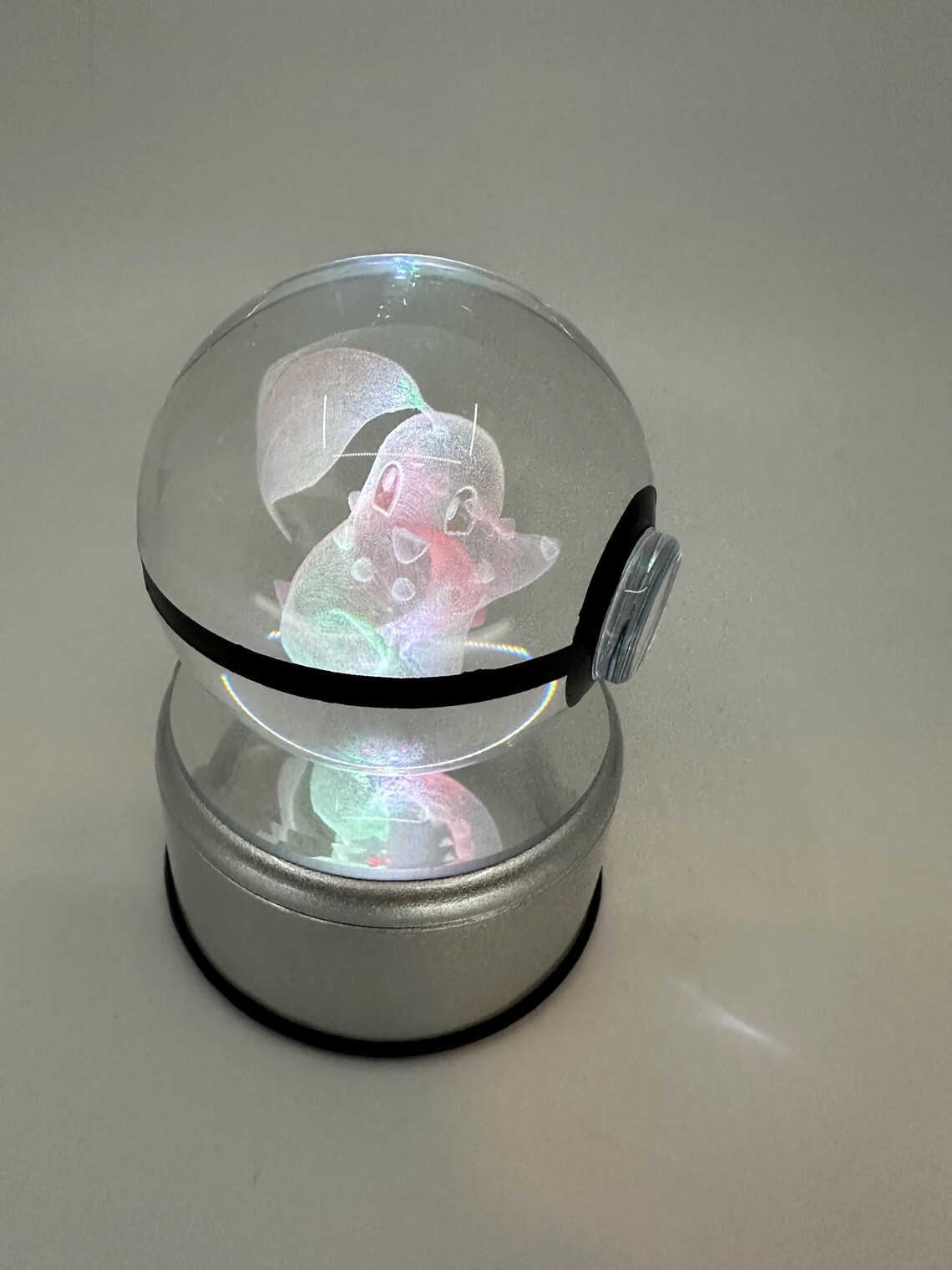 Crystal Pokeball With Rotating Base 80MM - Etsy