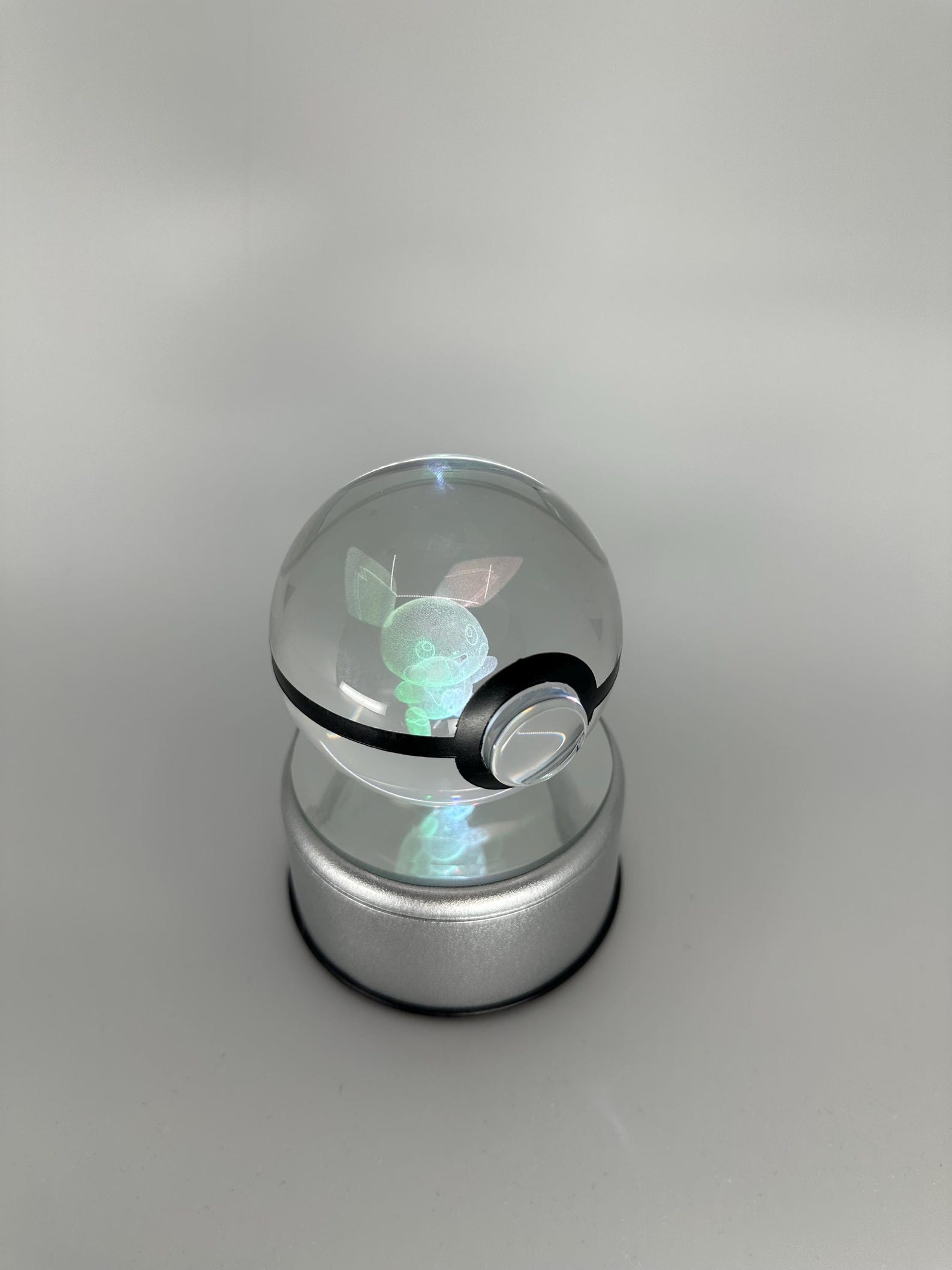 Crystal Pokeball With Rotating Base 80MM - Etsy