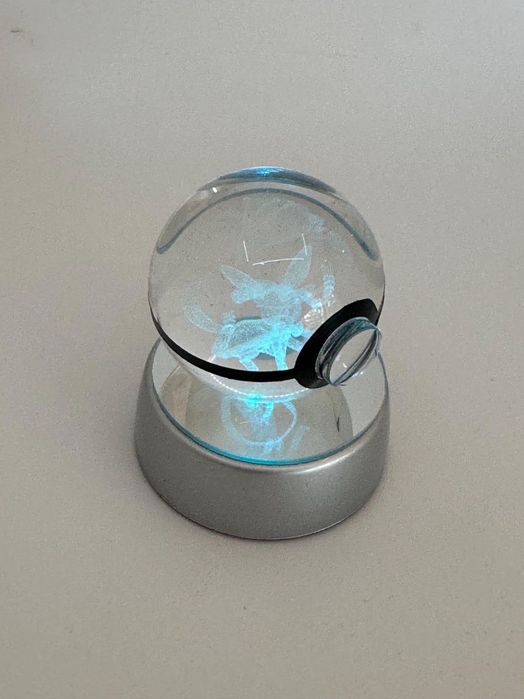 Crystal Pokeball 50MM With Light Base - Etsy