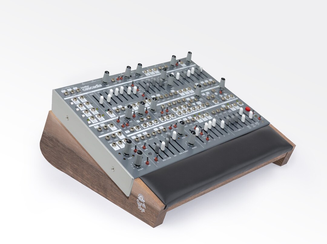 Intellijel Cascadia Custom Stand With Wrist Pad Rack Solid Walnut Wood ...