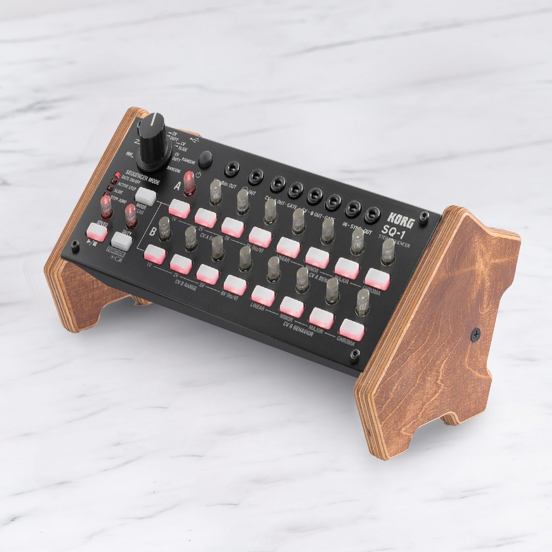 Korg SQ-1 Wooden Stand in Tow Diffrent Angles / SQ1 Satnd / Synthesizer ...
