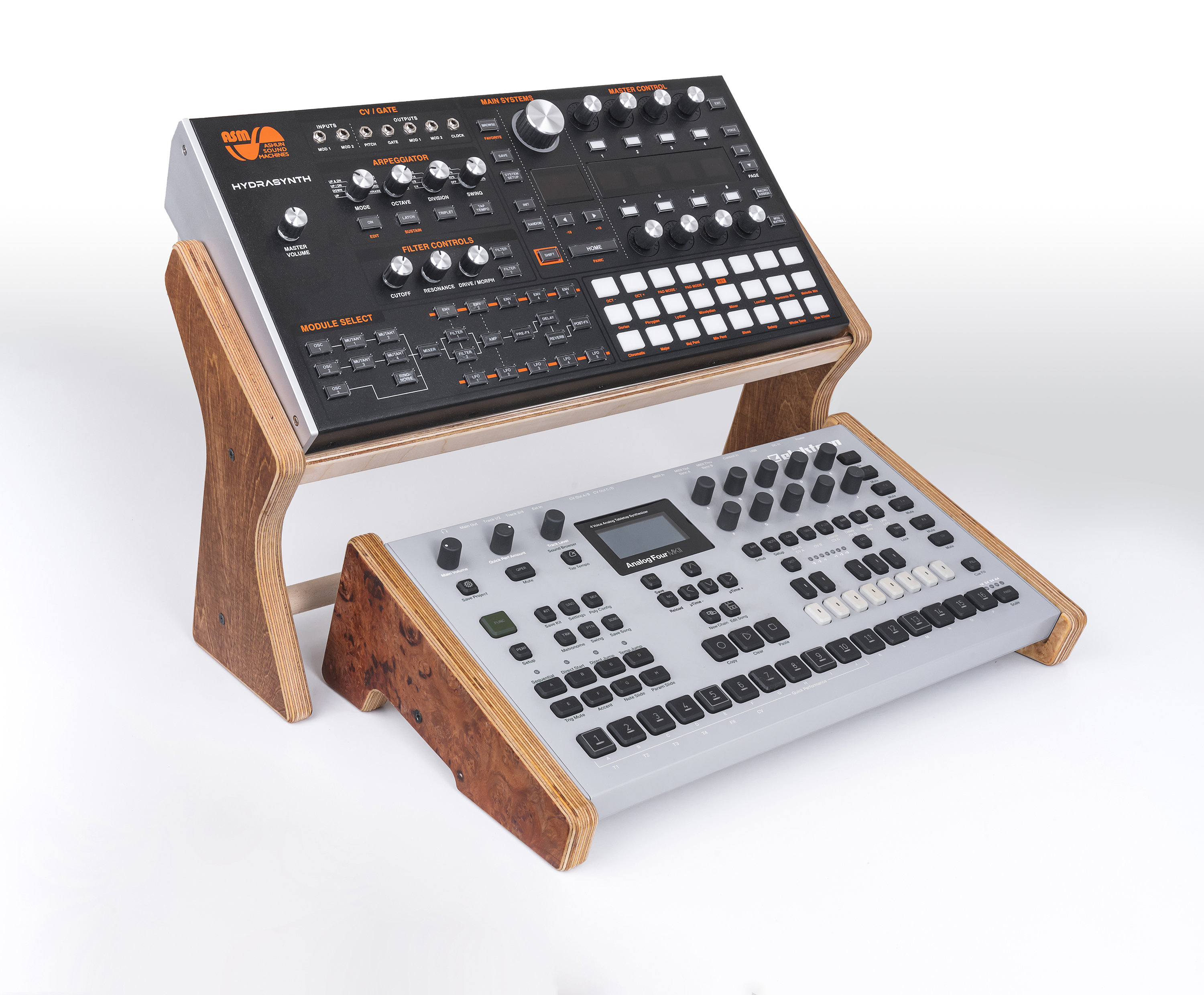 Second Floor Desktop Synthesizer Stand: Music Studio Pedalboard - Etsy