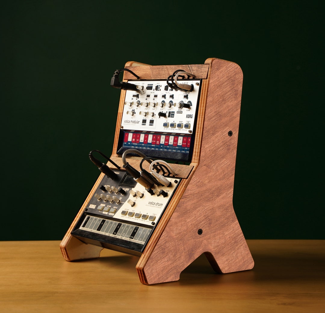 Korg Volca 2-tier Wooden Synthesizer Stand With Cable Management - Etsy