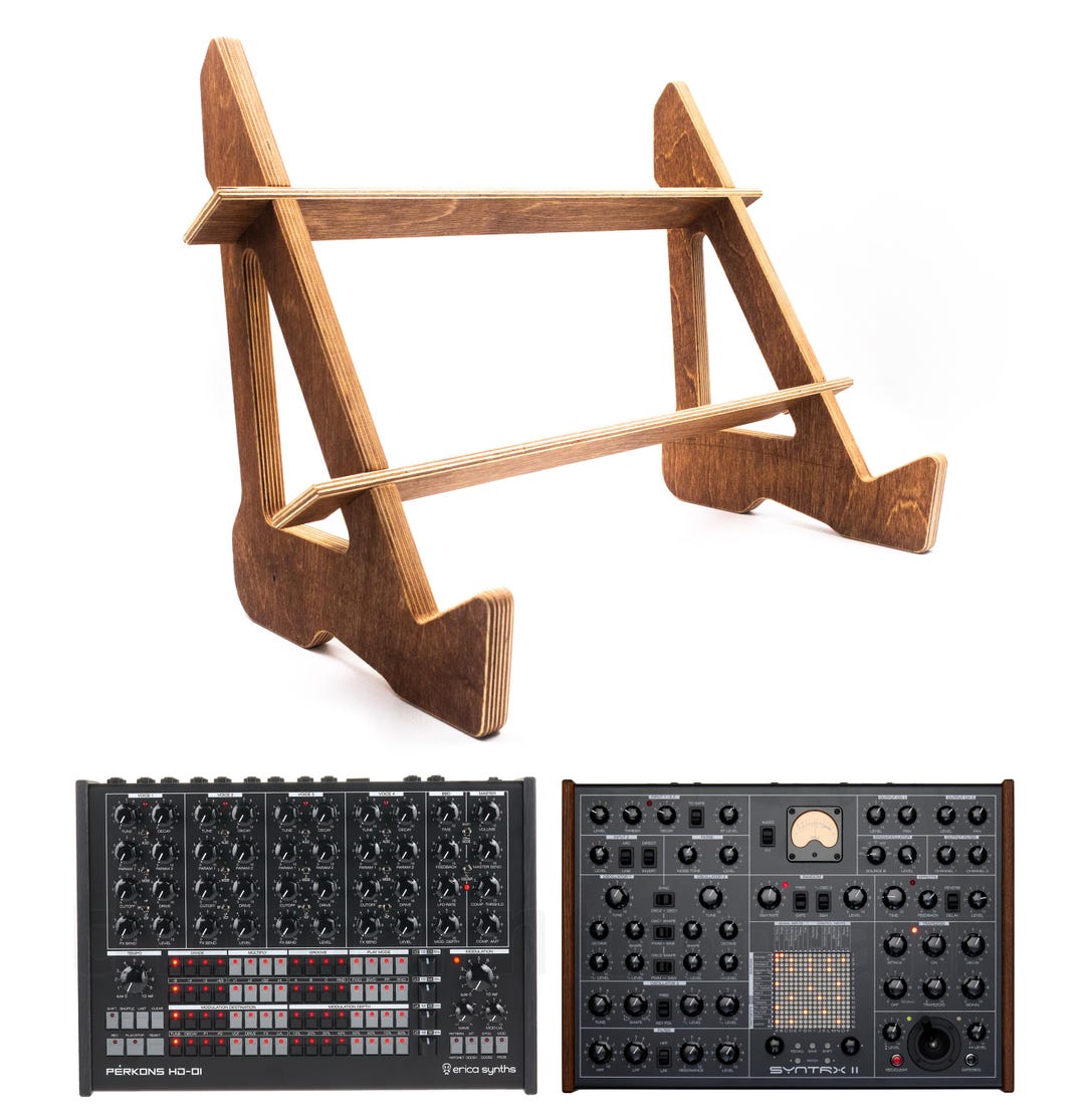 Wooden Synthesizer & Eurorack Stand - Fixed 70-degree Angle - Etsy