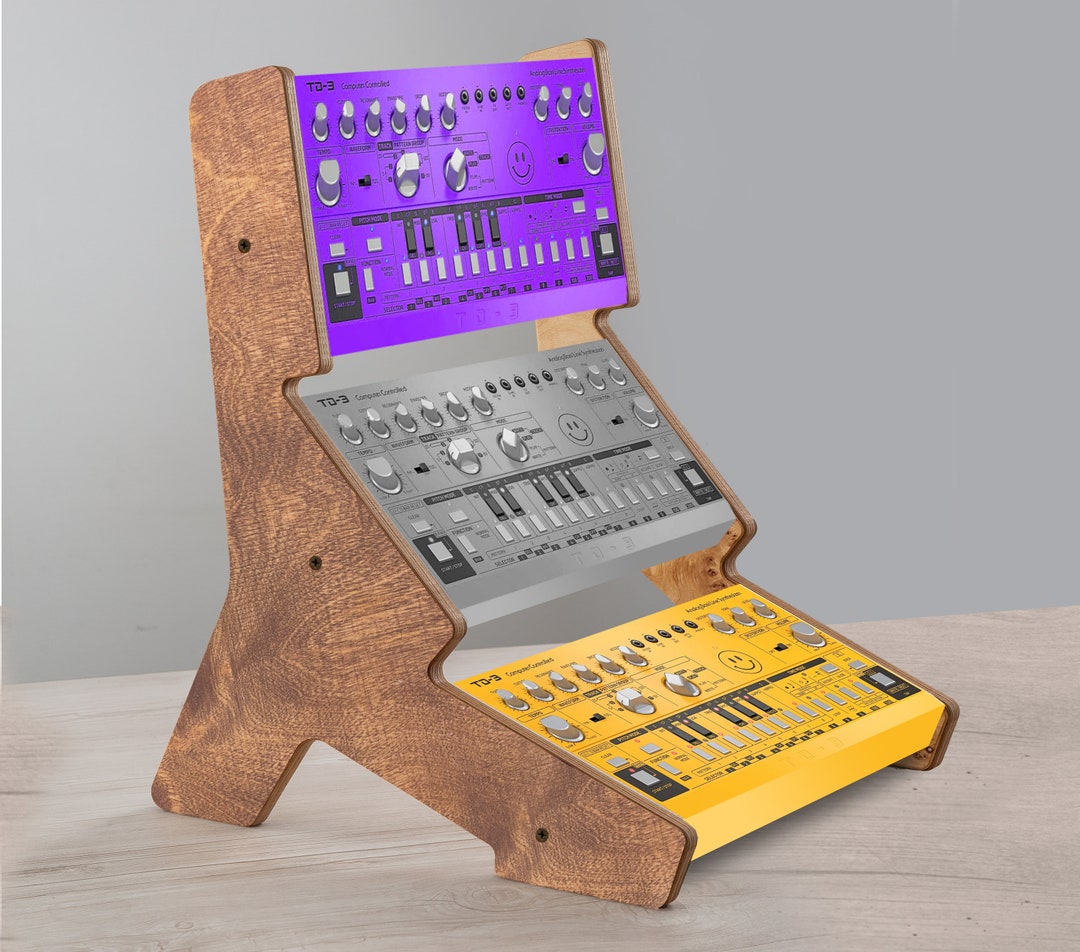 3-tier Wooden Synthesizer Stand for Behringer TD-3 / RD-6 / Td-3-mo - Etsy