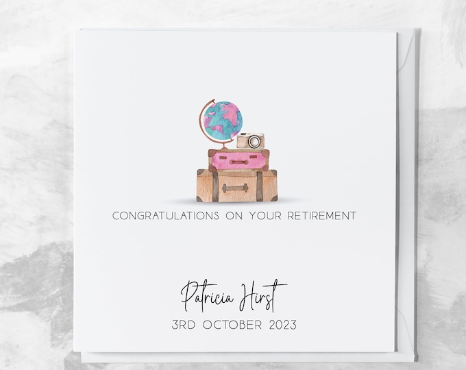 Happy Retirement Card Custom Congratulations on Your Retirement Card ...