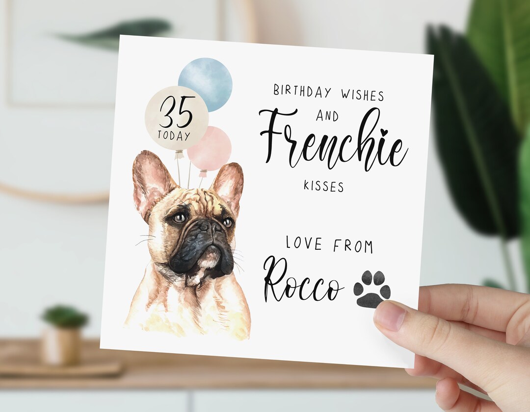 French Bulldog Birthday Card | Happy Birthday From the Frenchie ...