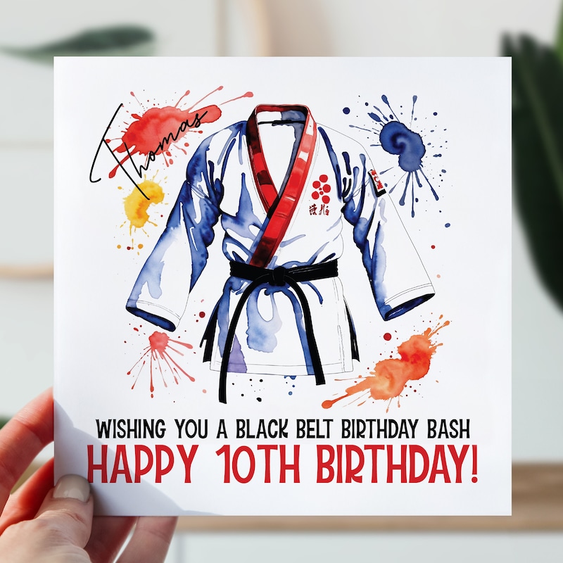 Karate Birthday Card - Etsy