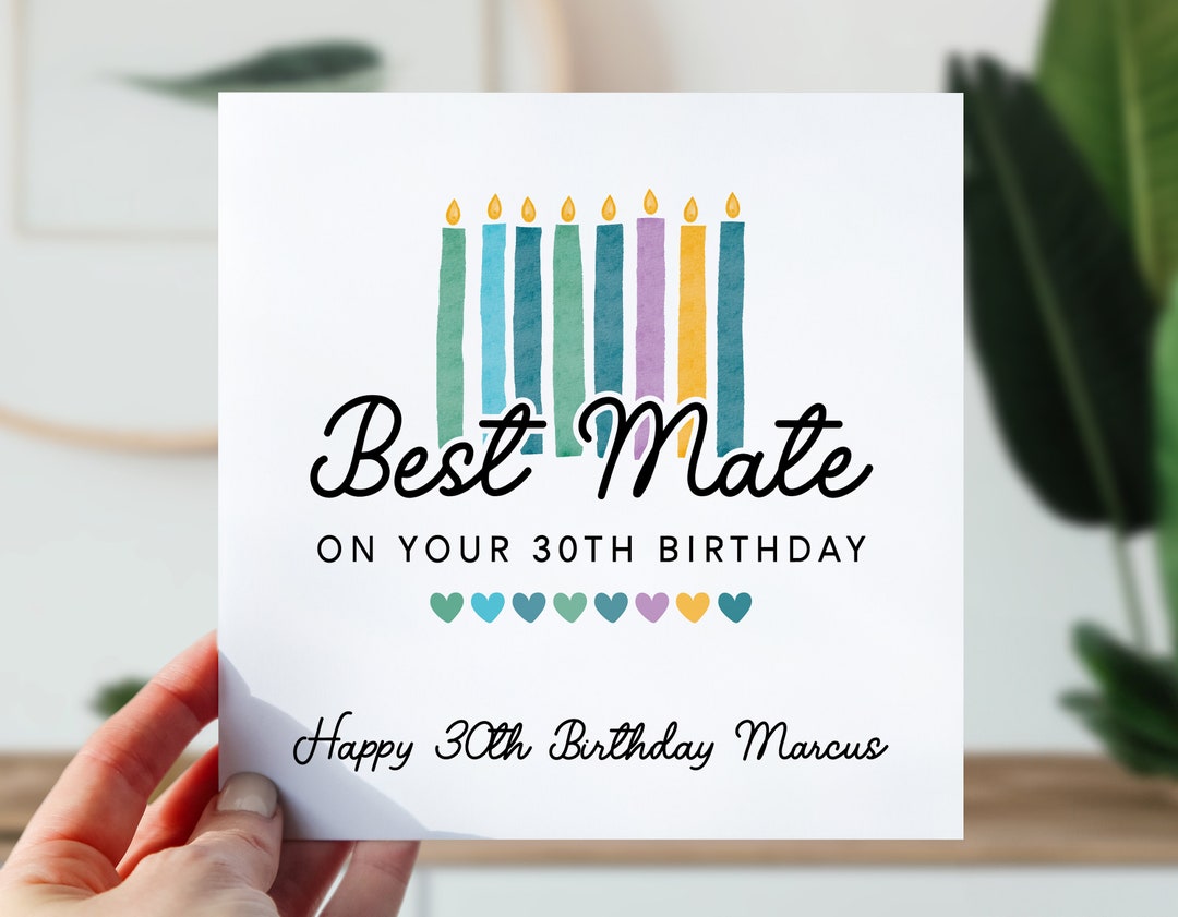 Best Mate Birthday Card | Card for Best Friend | Cute Milestone Card ...