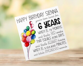 6 Year Old Keepsake - Etsy