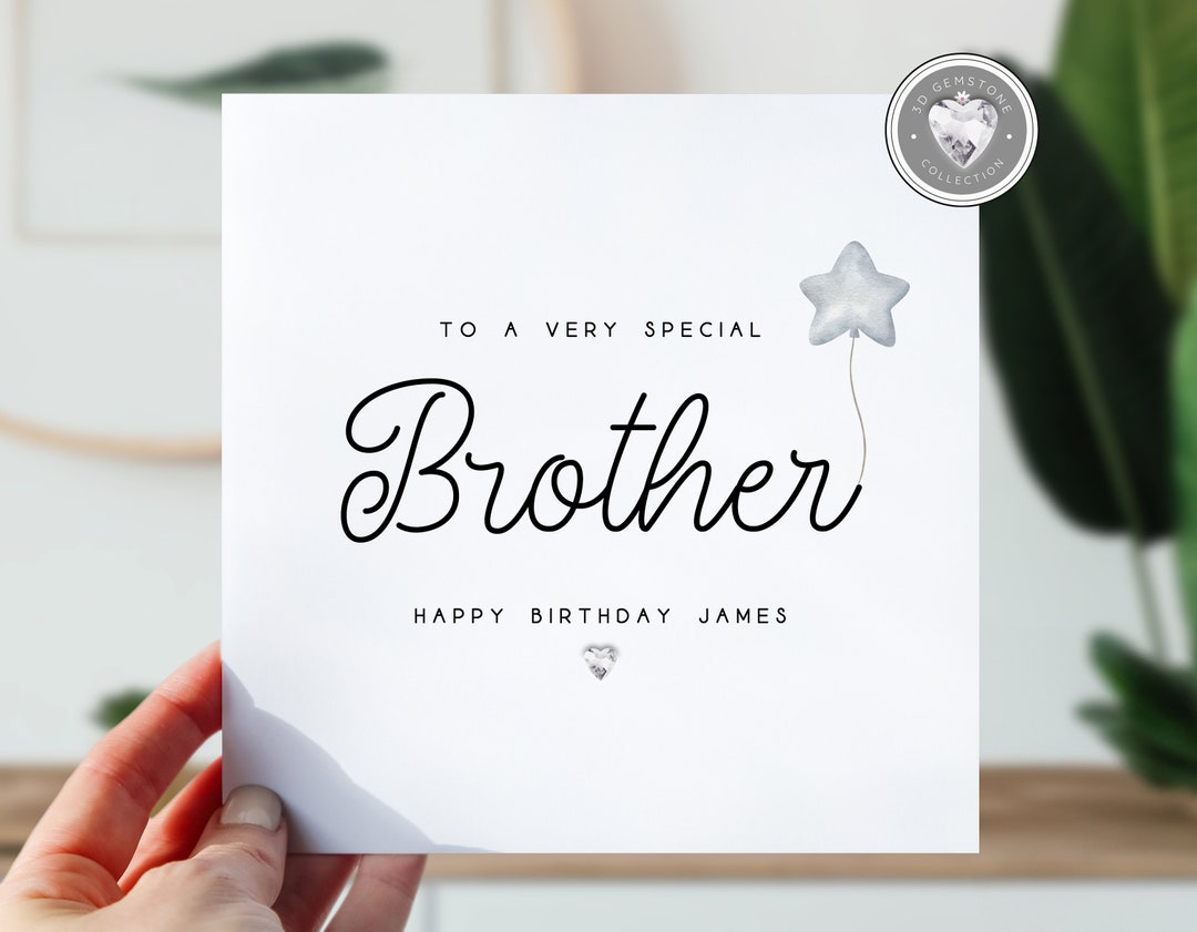 Brother Birthday Card | Birthday Card for Him | Greetings Card for ...