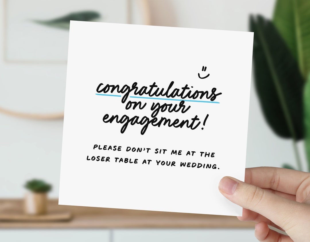 Congratulations on Your Engagement Card | Best Friend Engaged | Funny ...