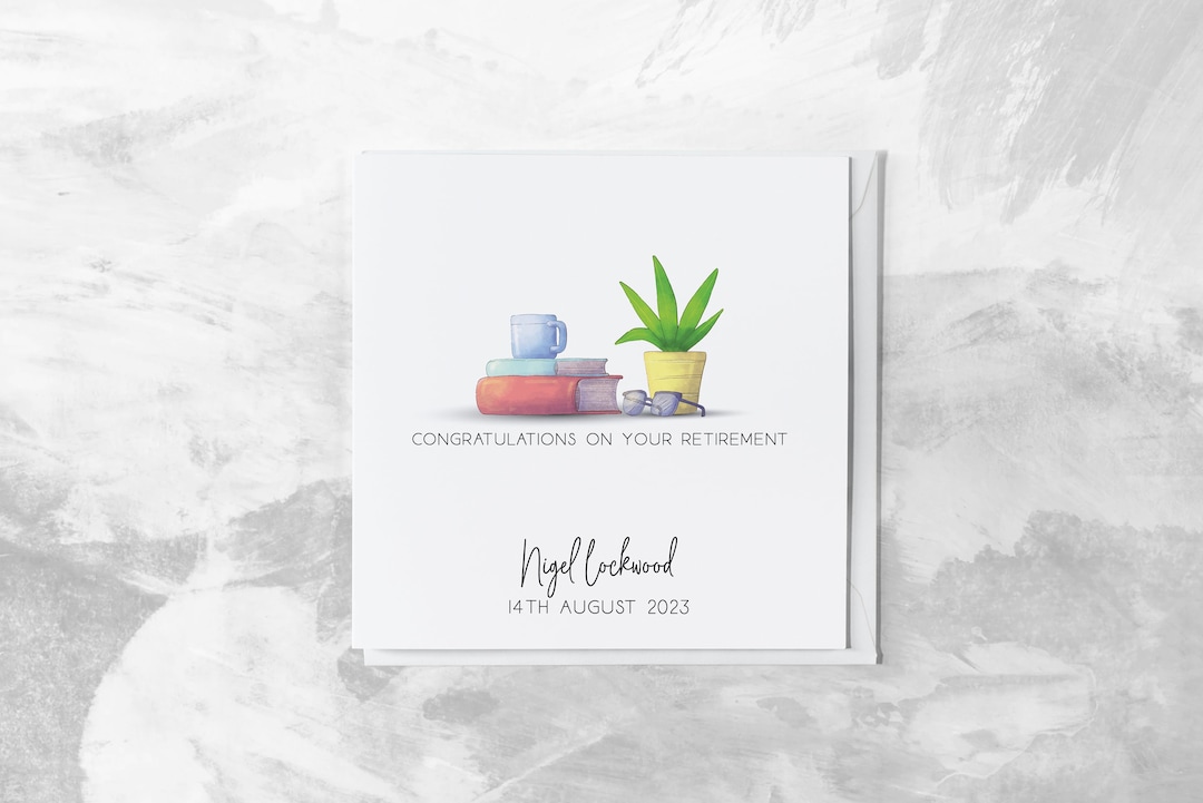 Happy Retirement Card Custom Congratulations on Your Retirement Card ...