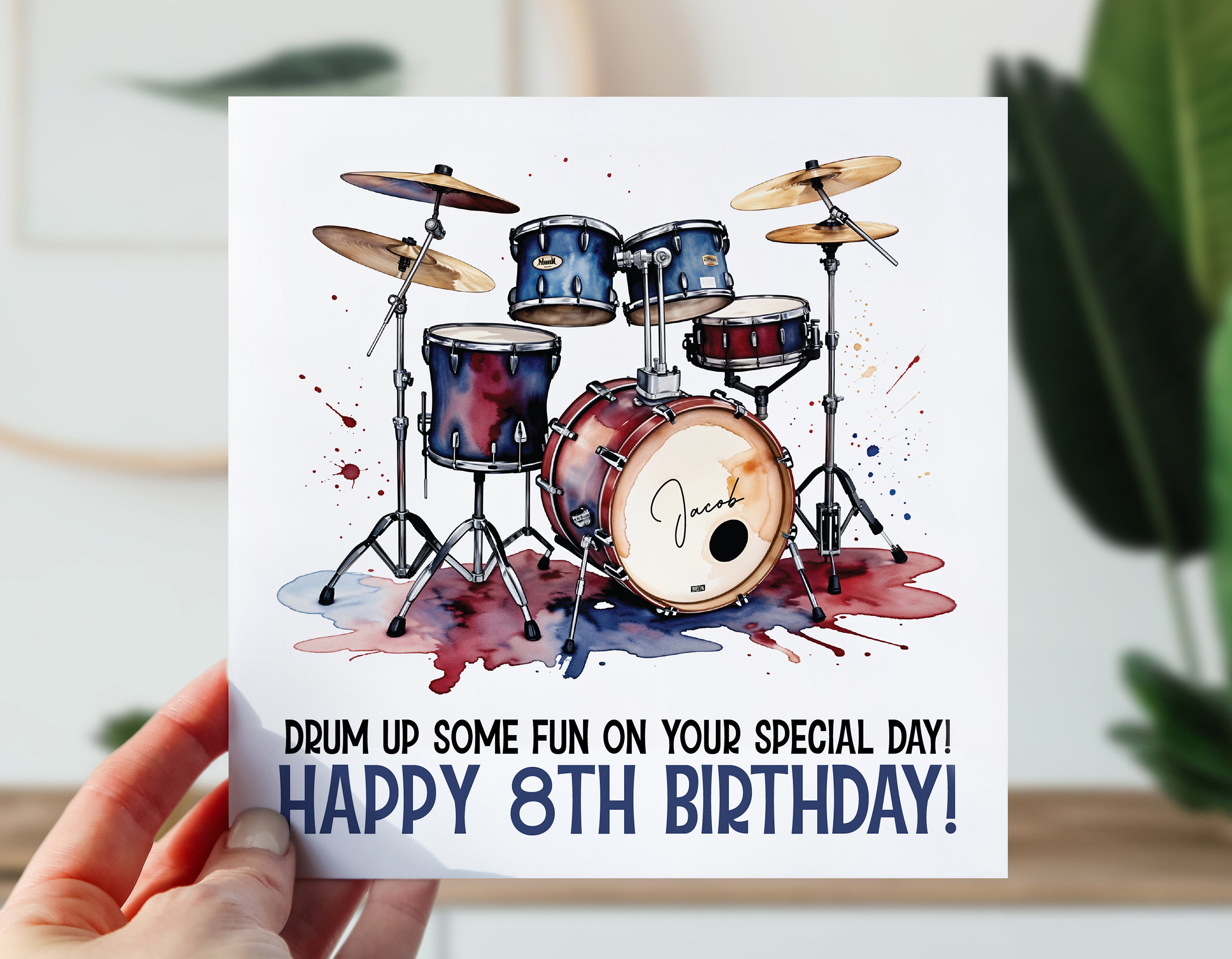 Drum Birthday Quotes Frog Playing Big Drum Birthday Greeting Card