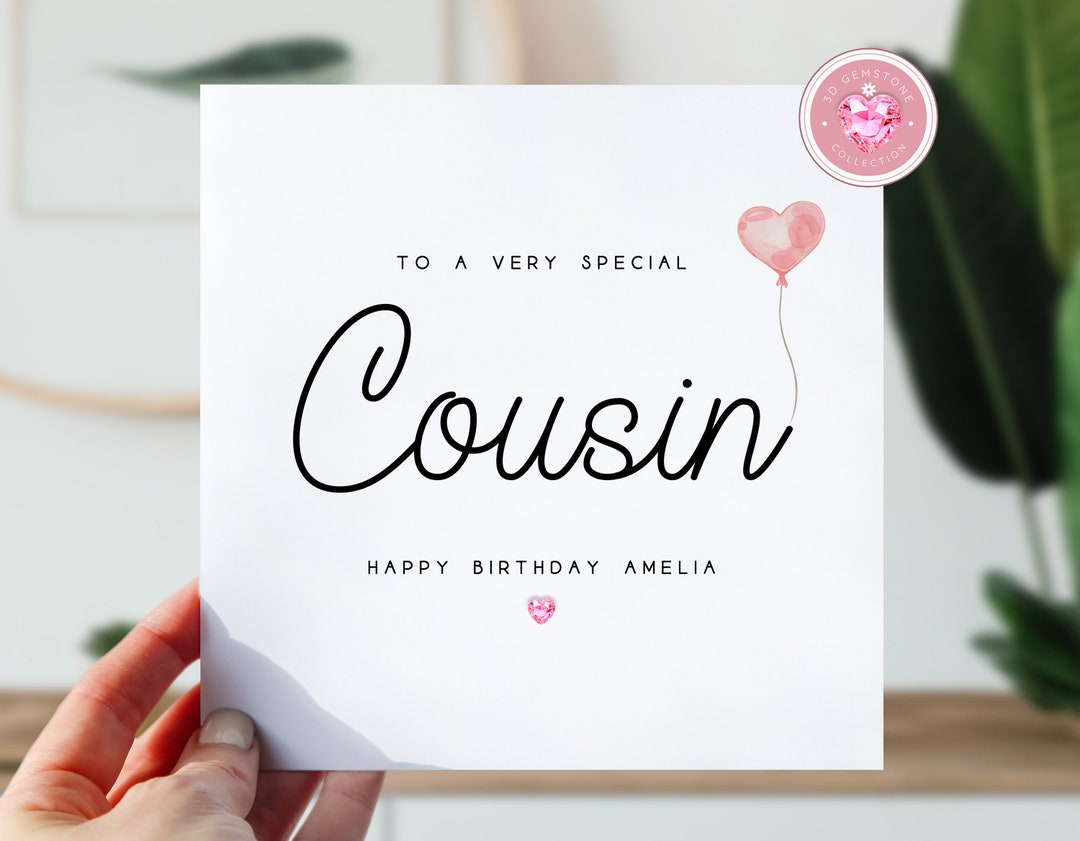 Cousin Birthday Card | Birthday Card for Her | Greetings Card for ...