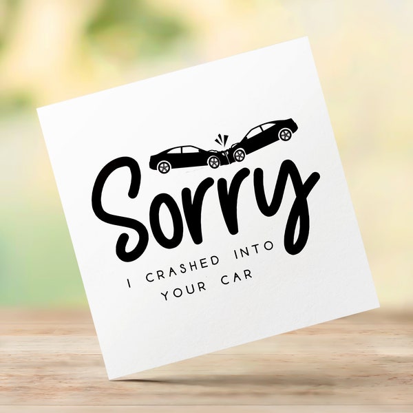 Car Accident Card - Etsy