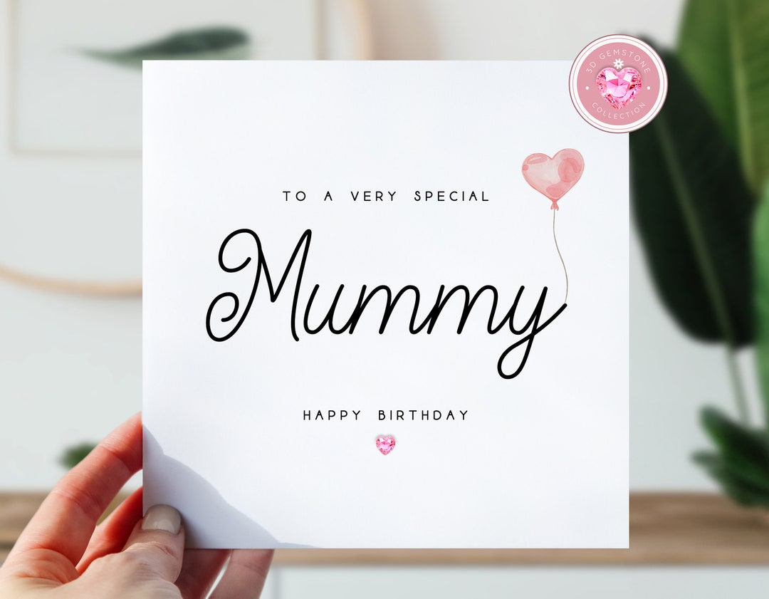 Mummy Birthday Card | Birthday Card for Her | Card for Mom, Mama, Mum ...