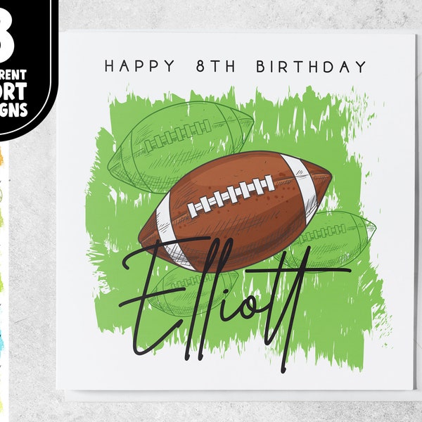 Grandson 8th Birthday Card - Etsy
