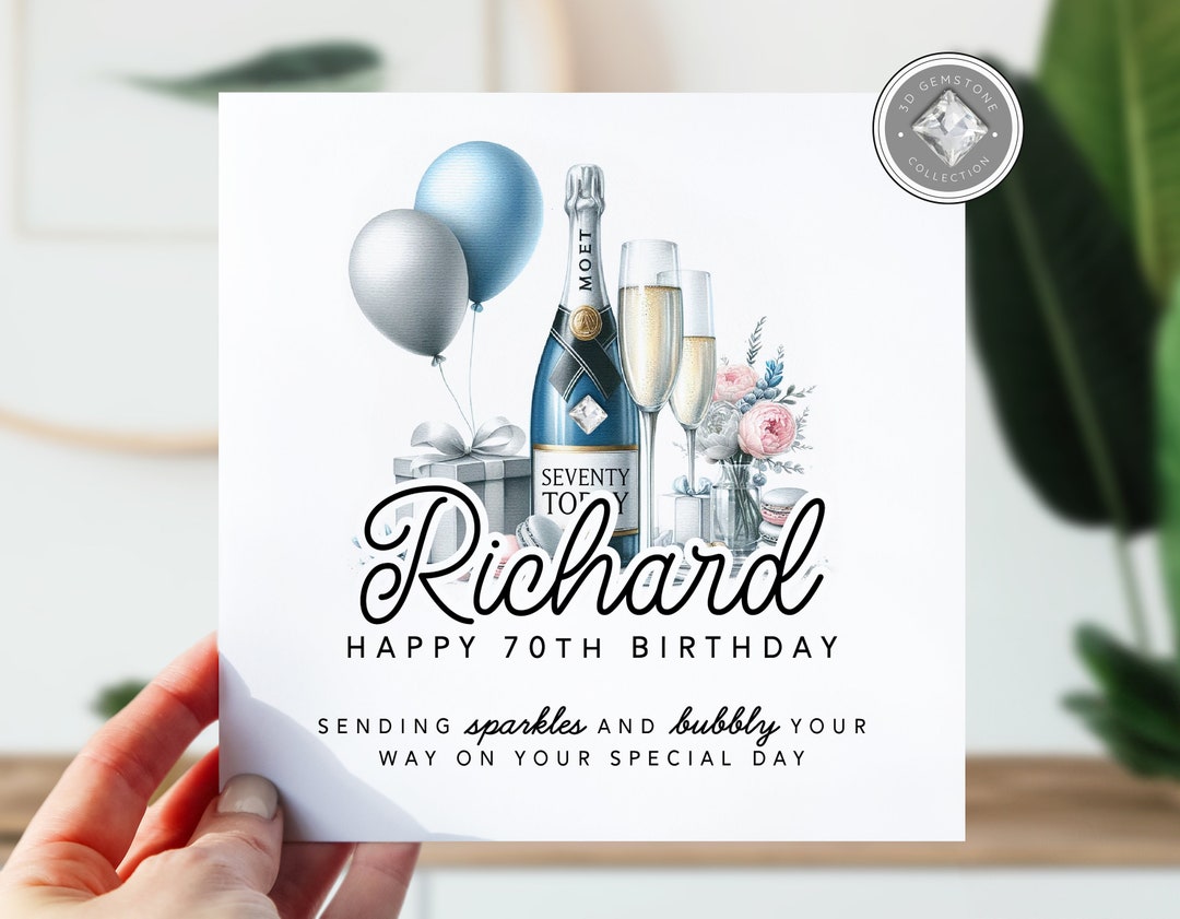 70th Birthday Card | Birthday Card for Him | 70 Card for Husband ...