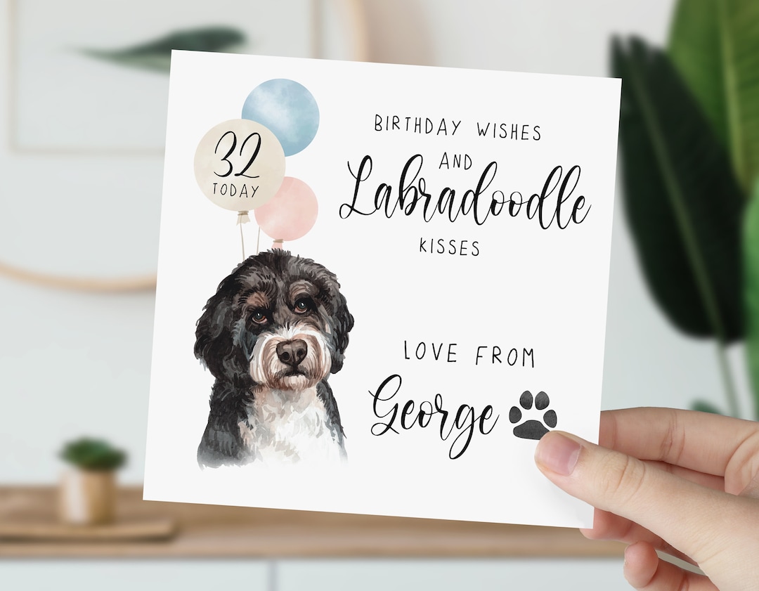 Labradoodle Birthday Card | Happy Birthday From the Labradoodle ...
