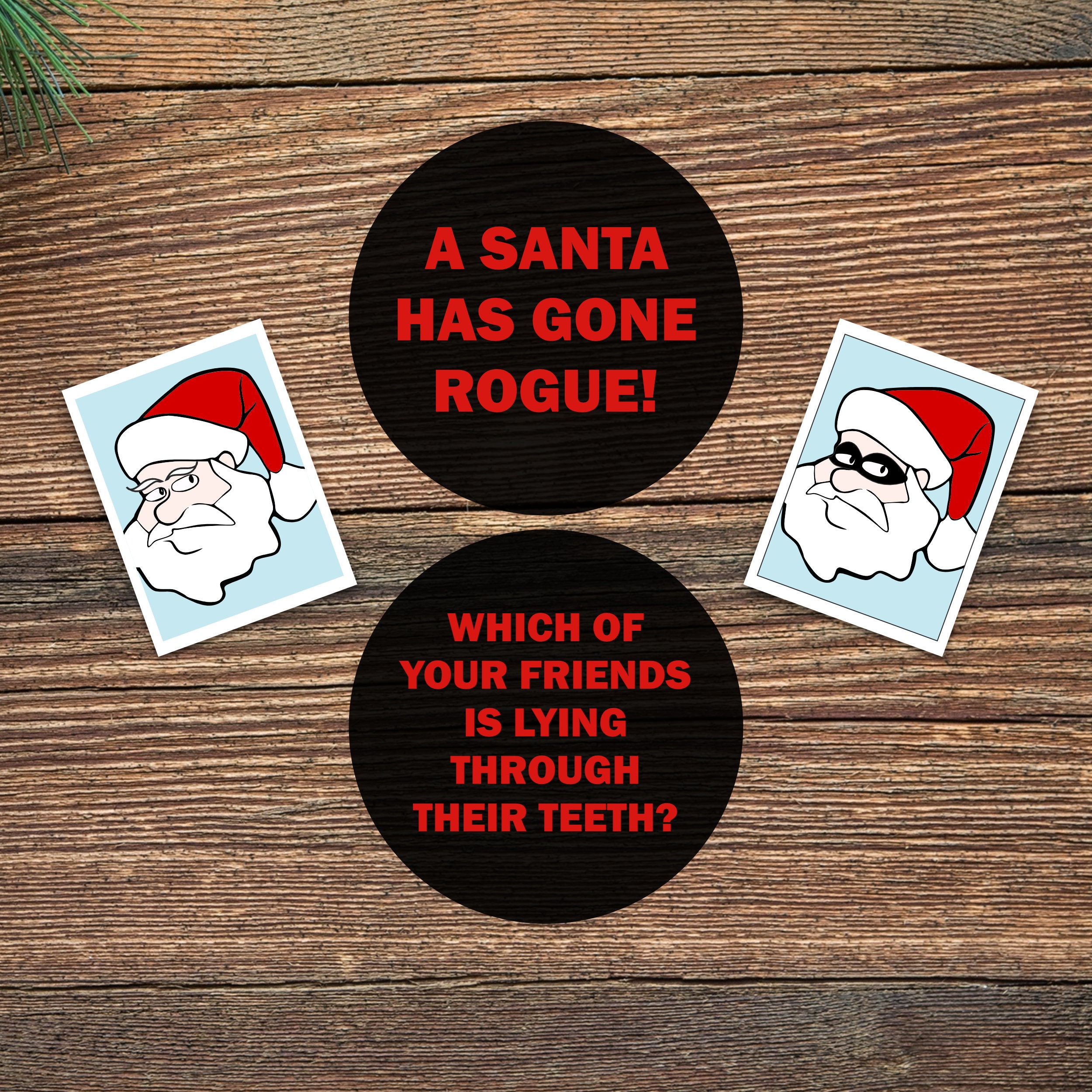 Bad Santa - Printable Traitors Party Game for Festive Season Fun - Etsy