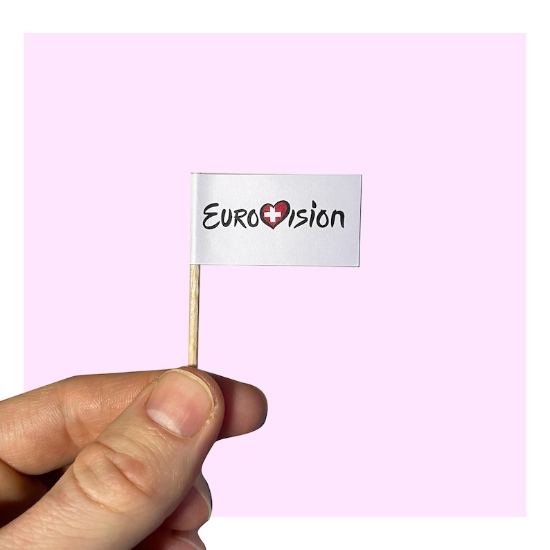 Eurovision Flag Cupcake Toppers - 37 Printable European Toothpick Flags ...