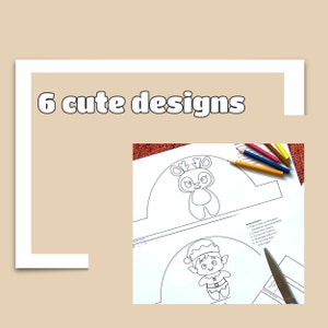 Printable Colouring Christmas Crowns for Kids Paper Craft Activity DIY ...