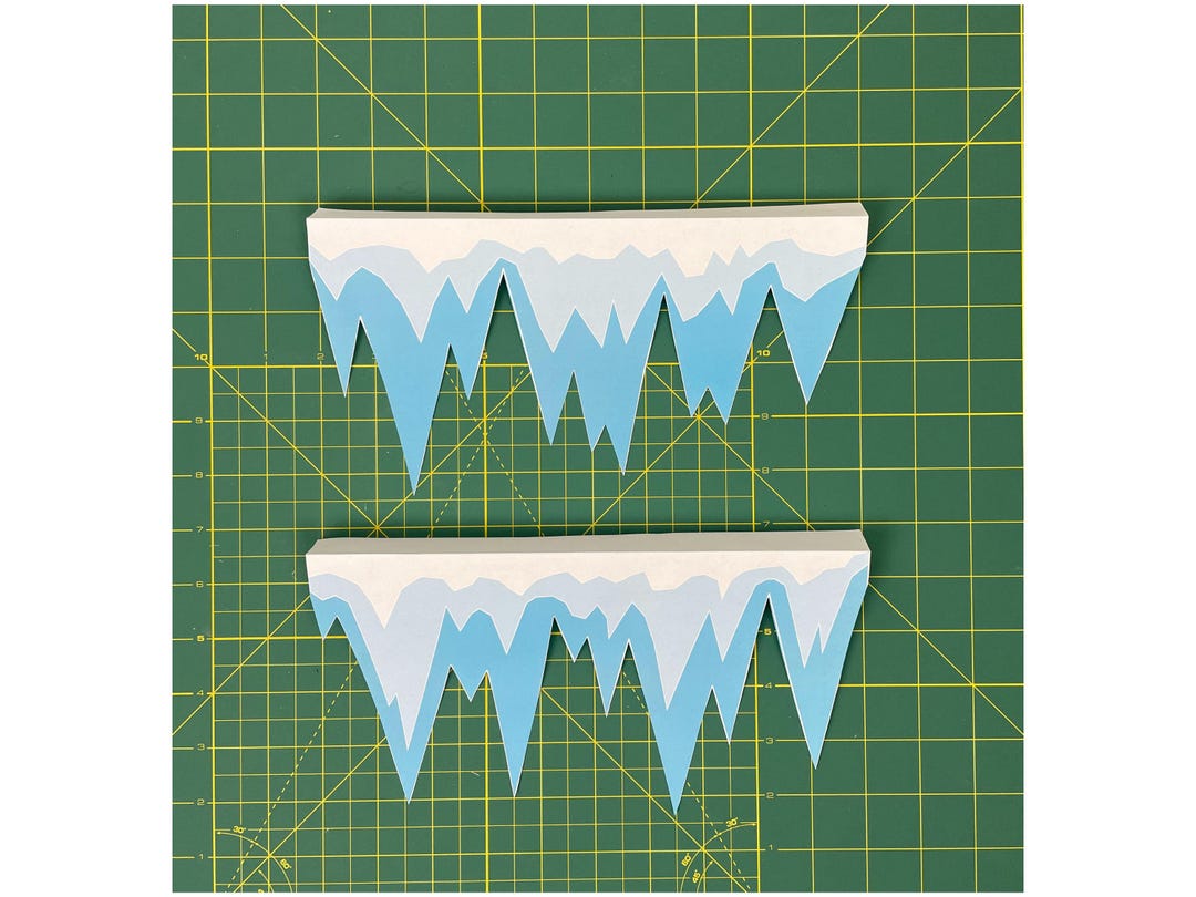 Printable Icicles: Winter Themed Holiday Decoration Featuring Frozen ...