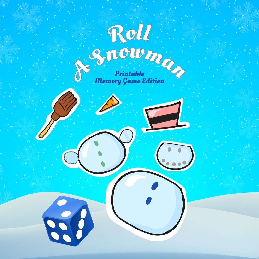 Roll a Snowman Memory Game A Fresh New Take on a Popular Kids Activity ...