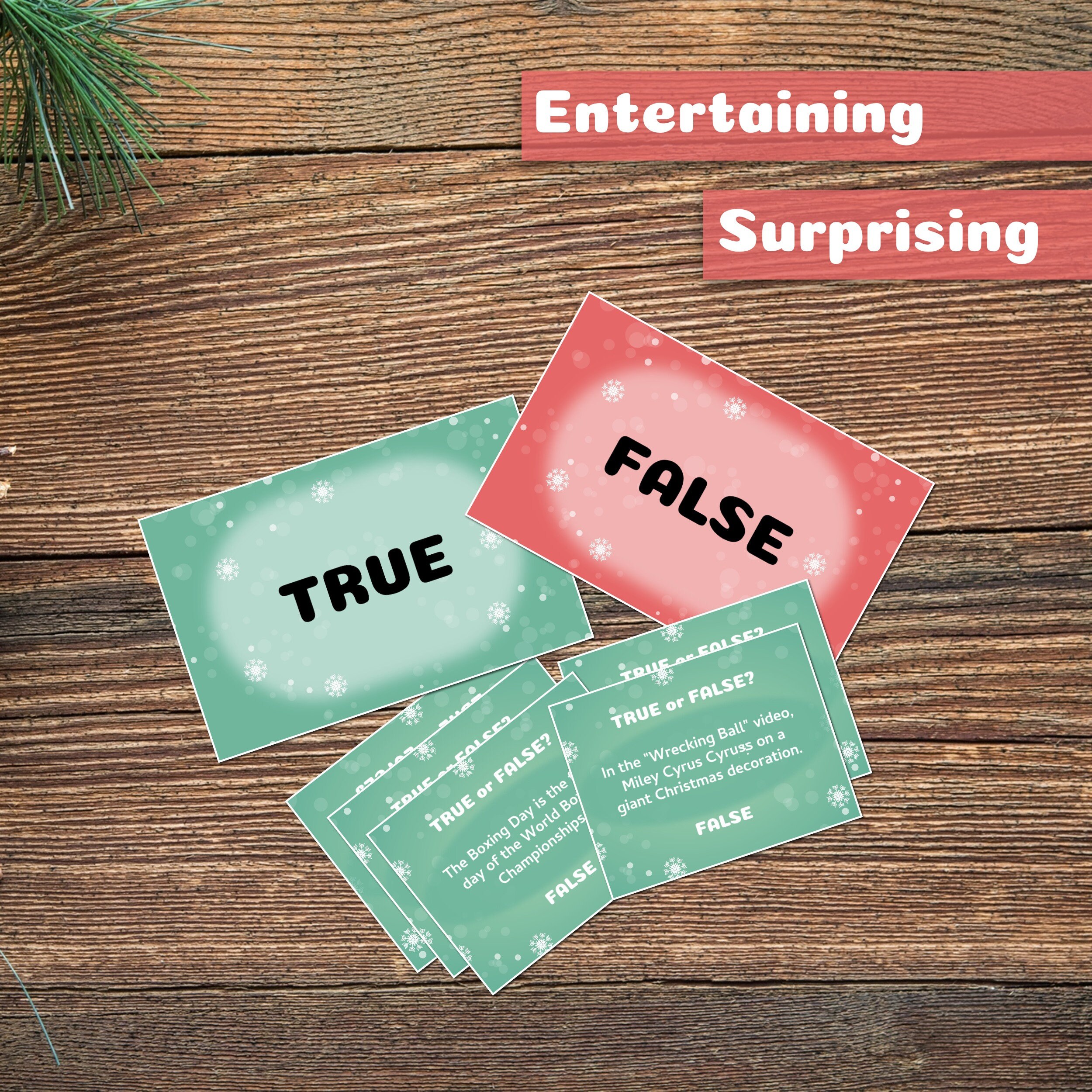 Christmas True or False Game for Fun Filled Holidays With Friends or ...