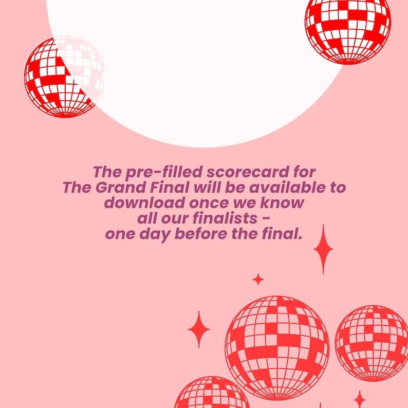 2026 Eurovision Scorecards, Printable Party Essential for Watching the ...