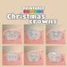 Printable Colouring Christmas Crowns for Kids Paper Craft Activity DIY ...