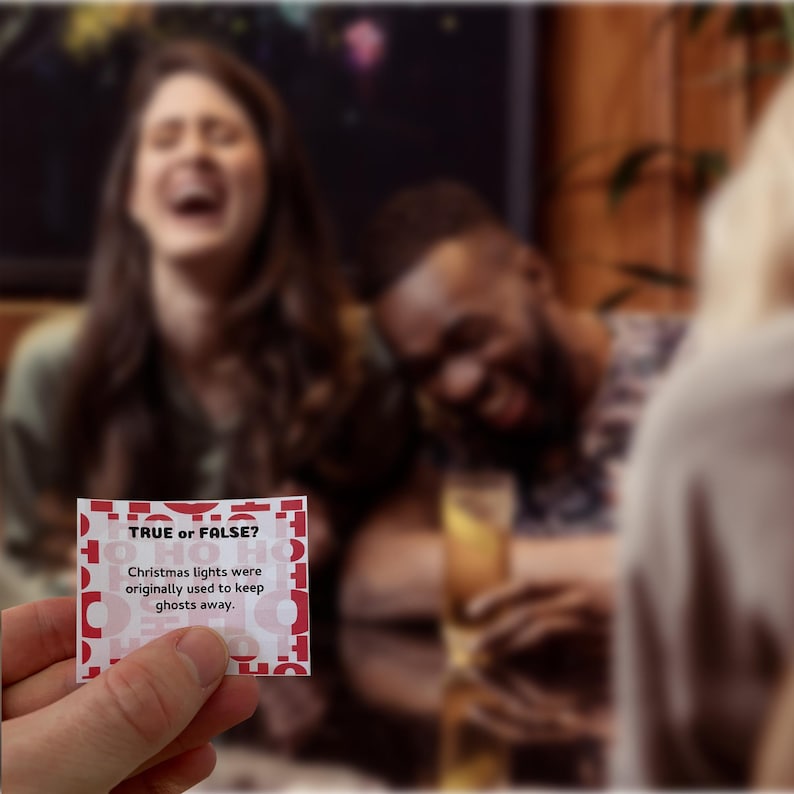 Christmas True or False Printable Family Friendly Dinner Party Game ...