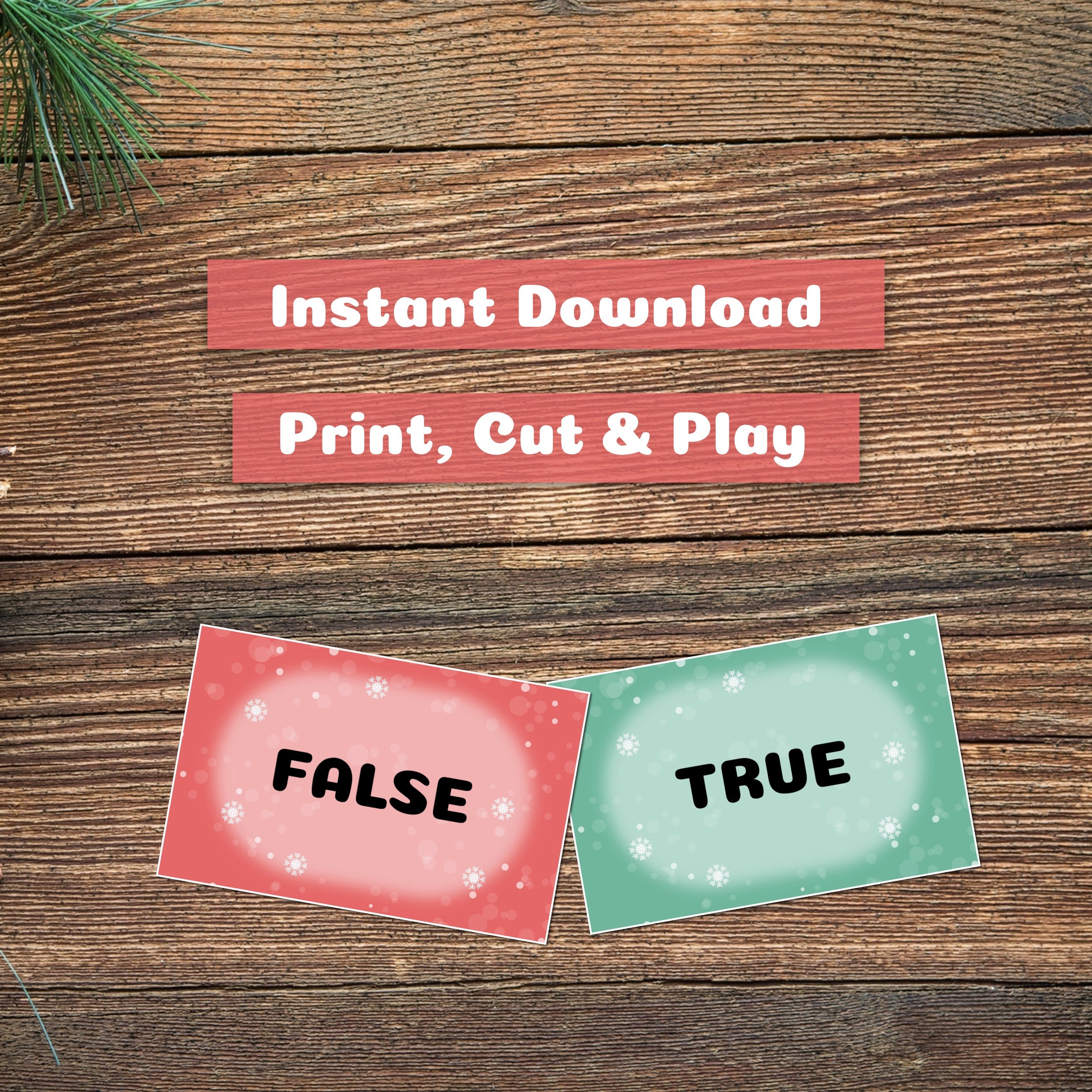 Christmas True or False Game for Fun Filled Holidays With Friends or ...