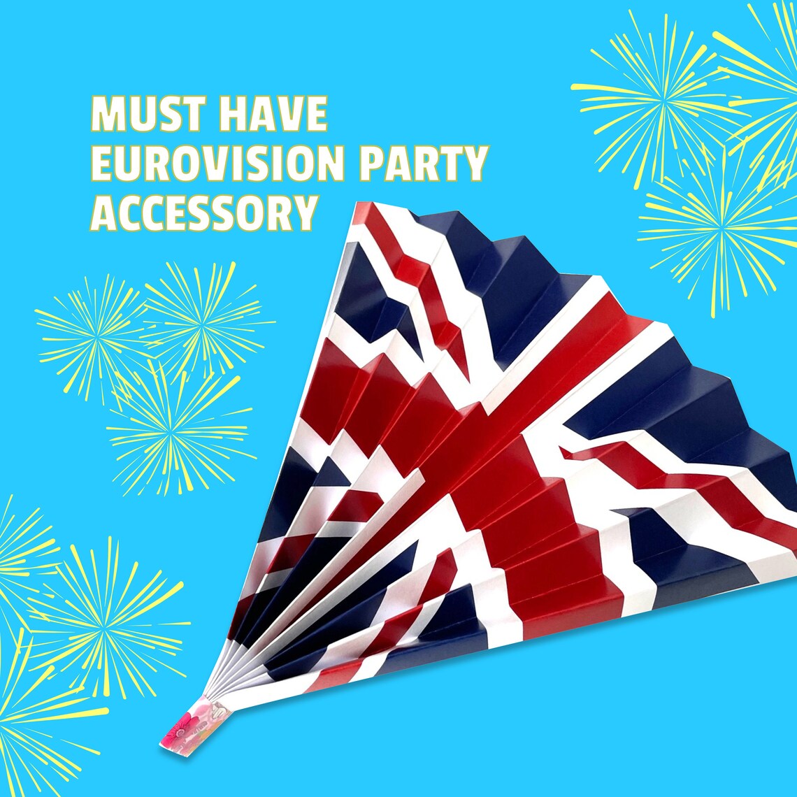 Printable Eurovision Flags - Paper Fans - Fun Alternative to a Bunting ...