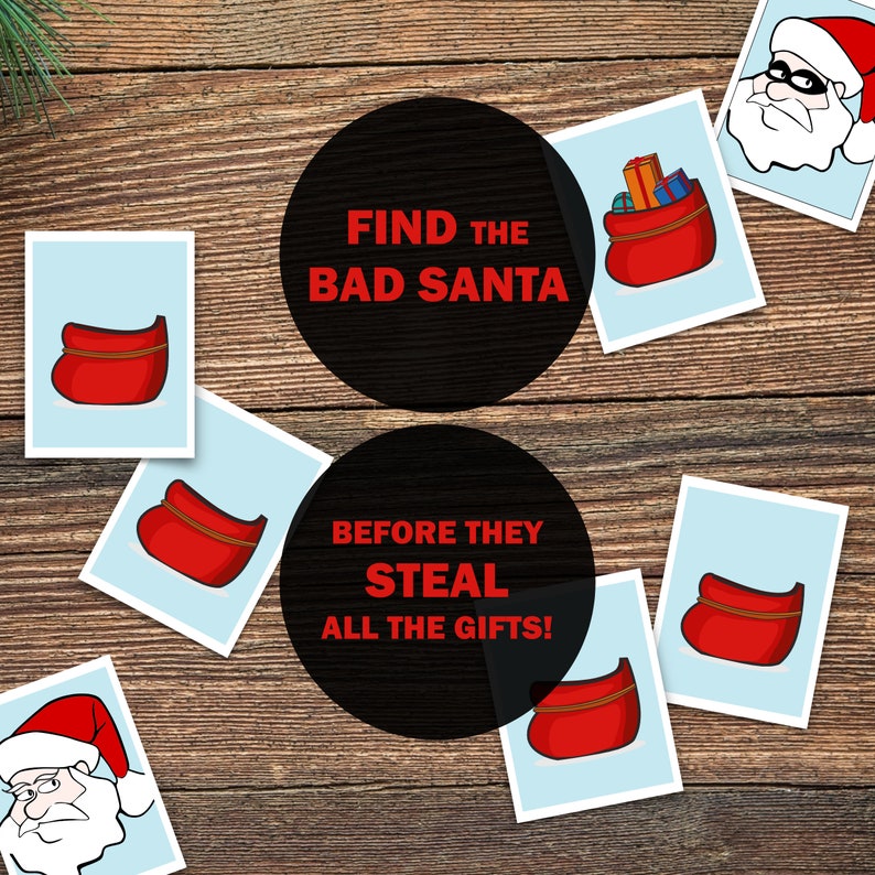 Bad Santa - Printable Traitors Party Game for Festive Season Fun - Etsy