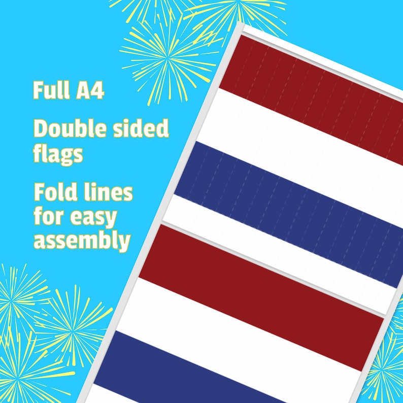 Printable Eurovision Flags - Paper Fans - Fun Alternative to a Bunting ...