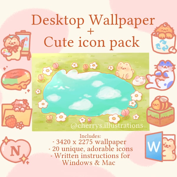 Desktop Icons Cute - Etsy