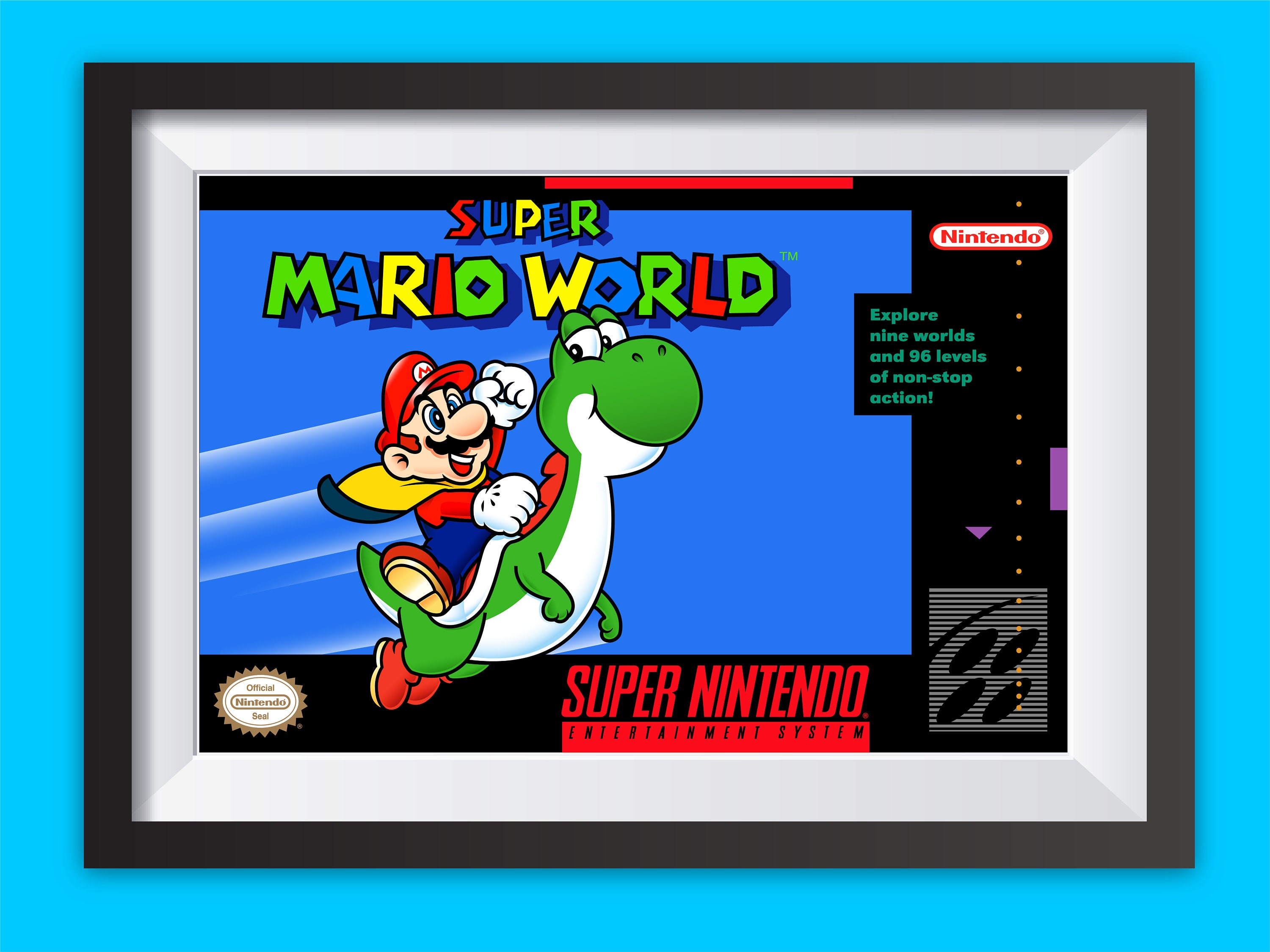 Super Mario World Vector File: SNES Cover Art (digital Download) - Etsy