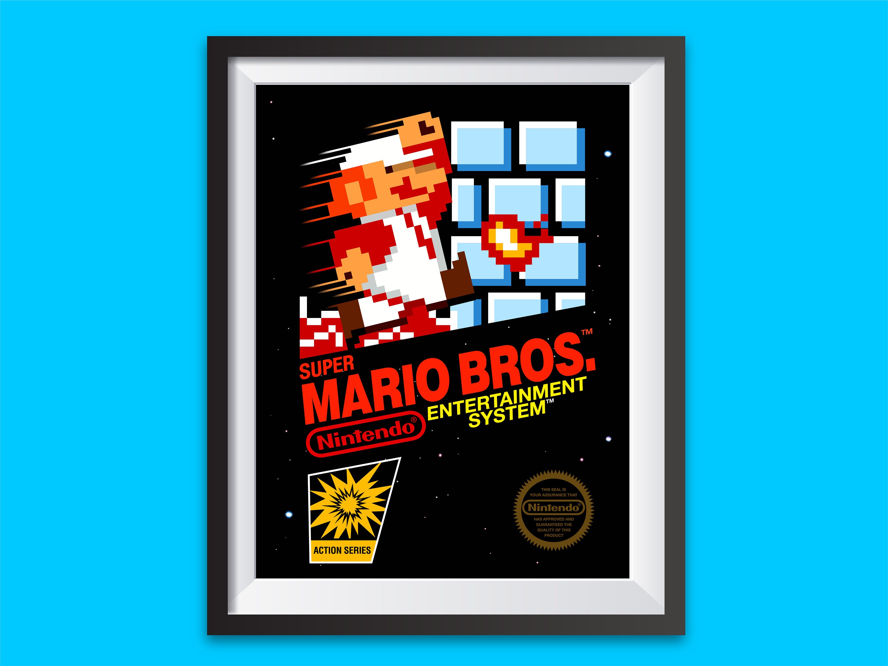 Archivo vectorial de la portada de Super Mario Bros. para NES (descarga ...