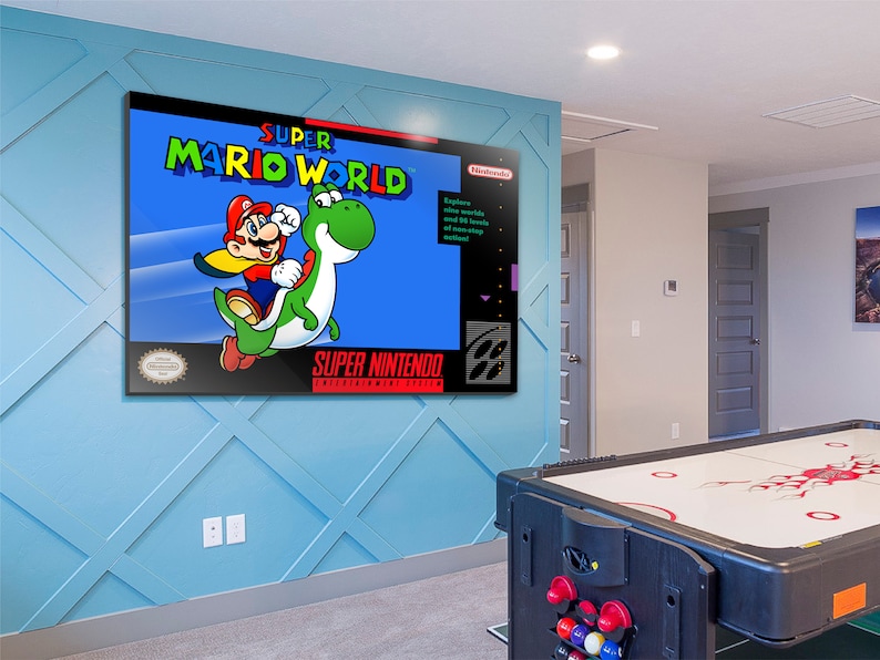 Super Mario World Vector File: SNES Cover Art (digital Download) - Etsy