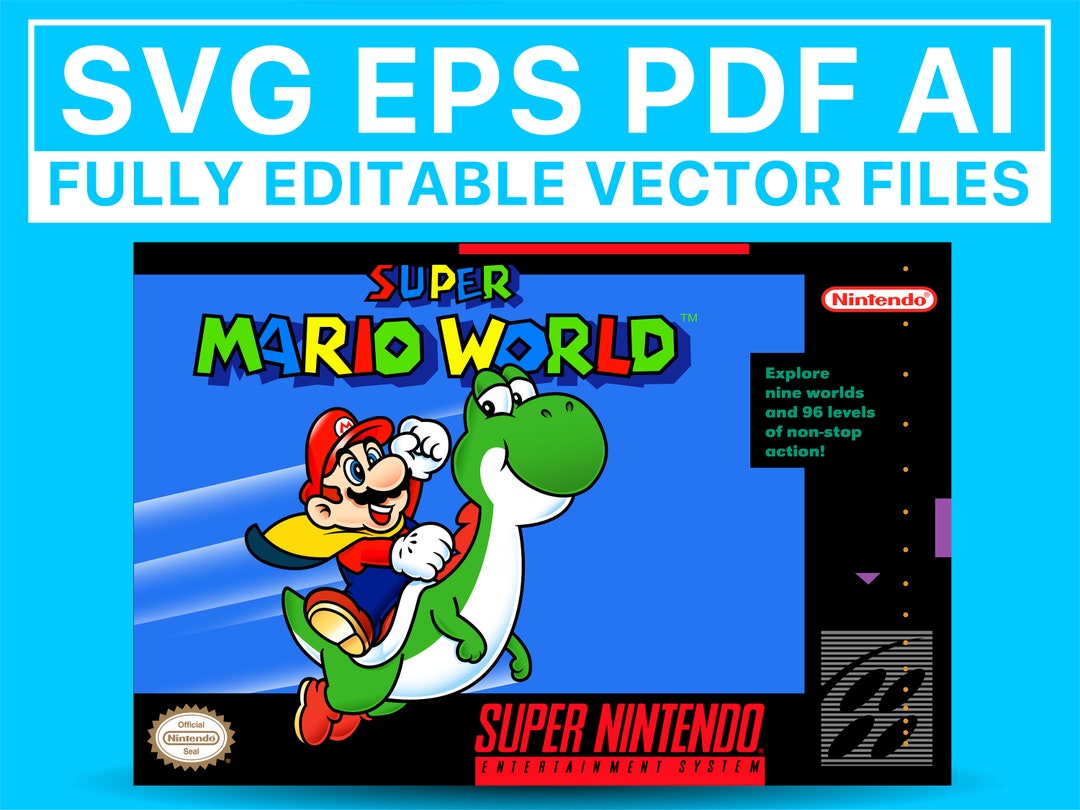 Super Mario World svg, ai, eps - Download digital de arquivo vetorial ...