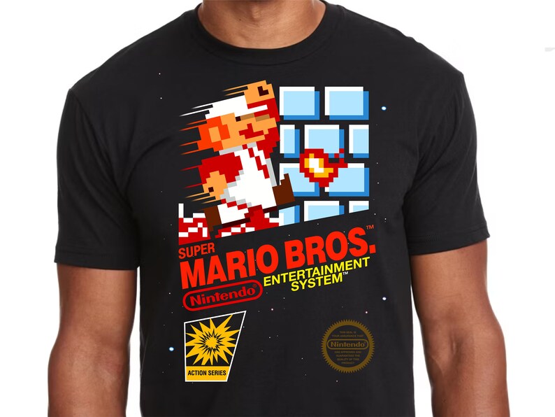Super Mario Bros. NES Cover Vector File (digital Download) - Etsy