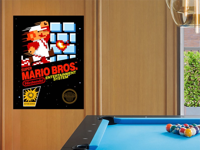 Super Mario Bros. NES Cover Vector File (digital Download) - Etsy