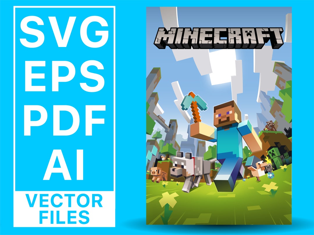 Minecraft Svg, Ai, Eps - High Quality Vector File Digital Download - Etsy