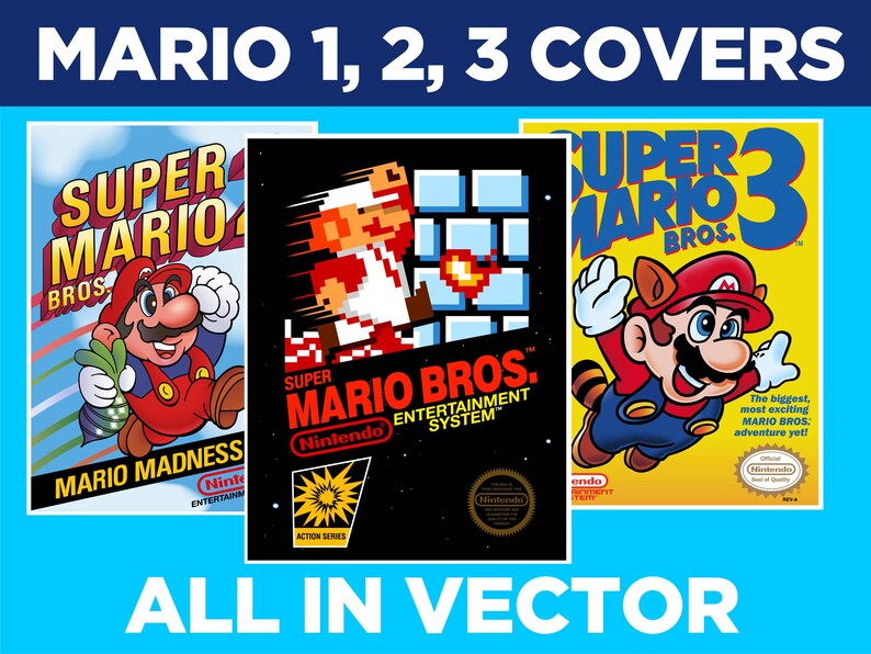 Mario Mega Pack: 1500+ Vector Sprites & Covers (digital Download) - Etsy