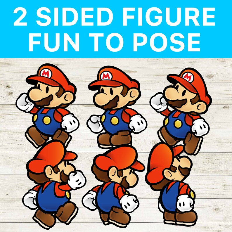 Paper Mario Figure SVG - DIY Paper Mario Figure - Papercraft - File for ...