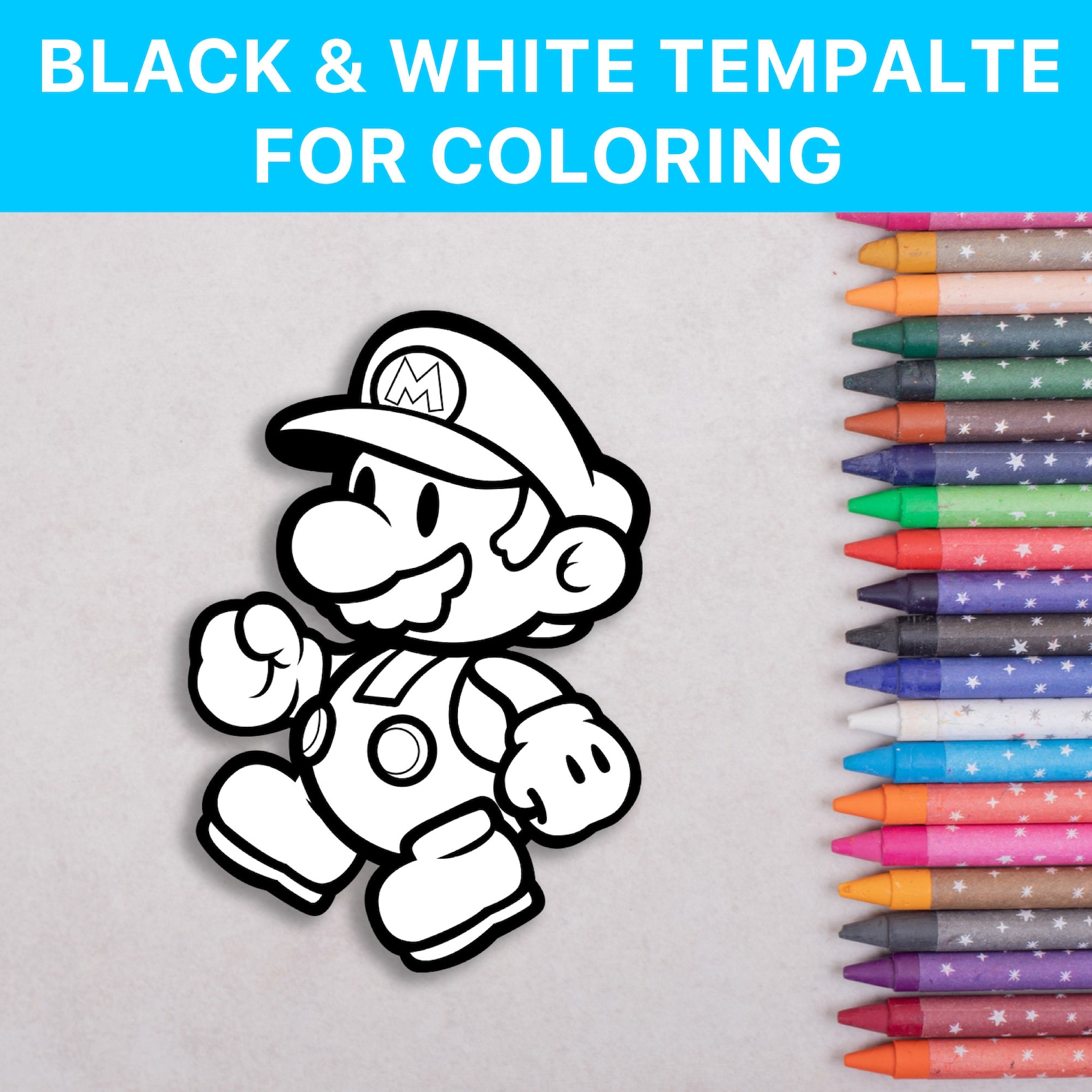 Paper Mario Figure SVG - DIY Paper Mario Figure - Papercraft - File for ...