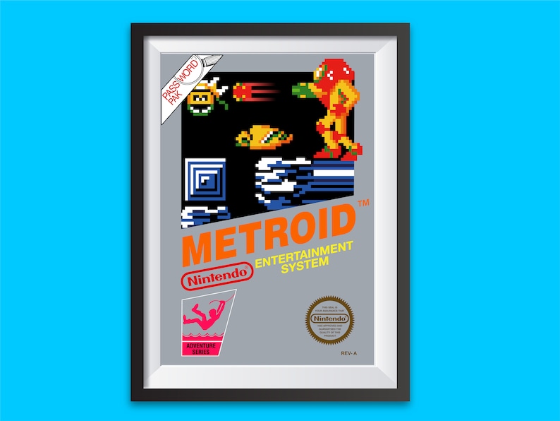Metroid Svg, Ai, Eps - High Quality Vector File Digital Download - NES ...